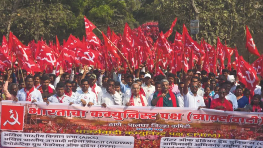 CPI(M) Mass March Surges Across Maharashtra; Dharna Until Demands Are ...