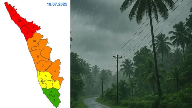 Extremely Heavy Rain Forecast; Red Alert in Four Kerala Districts ...