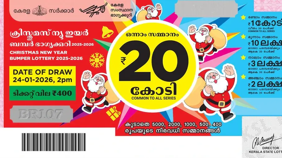 Christmas–New Year Bumper Lottery: 20 Crore Rupees Jackpot Won by ...